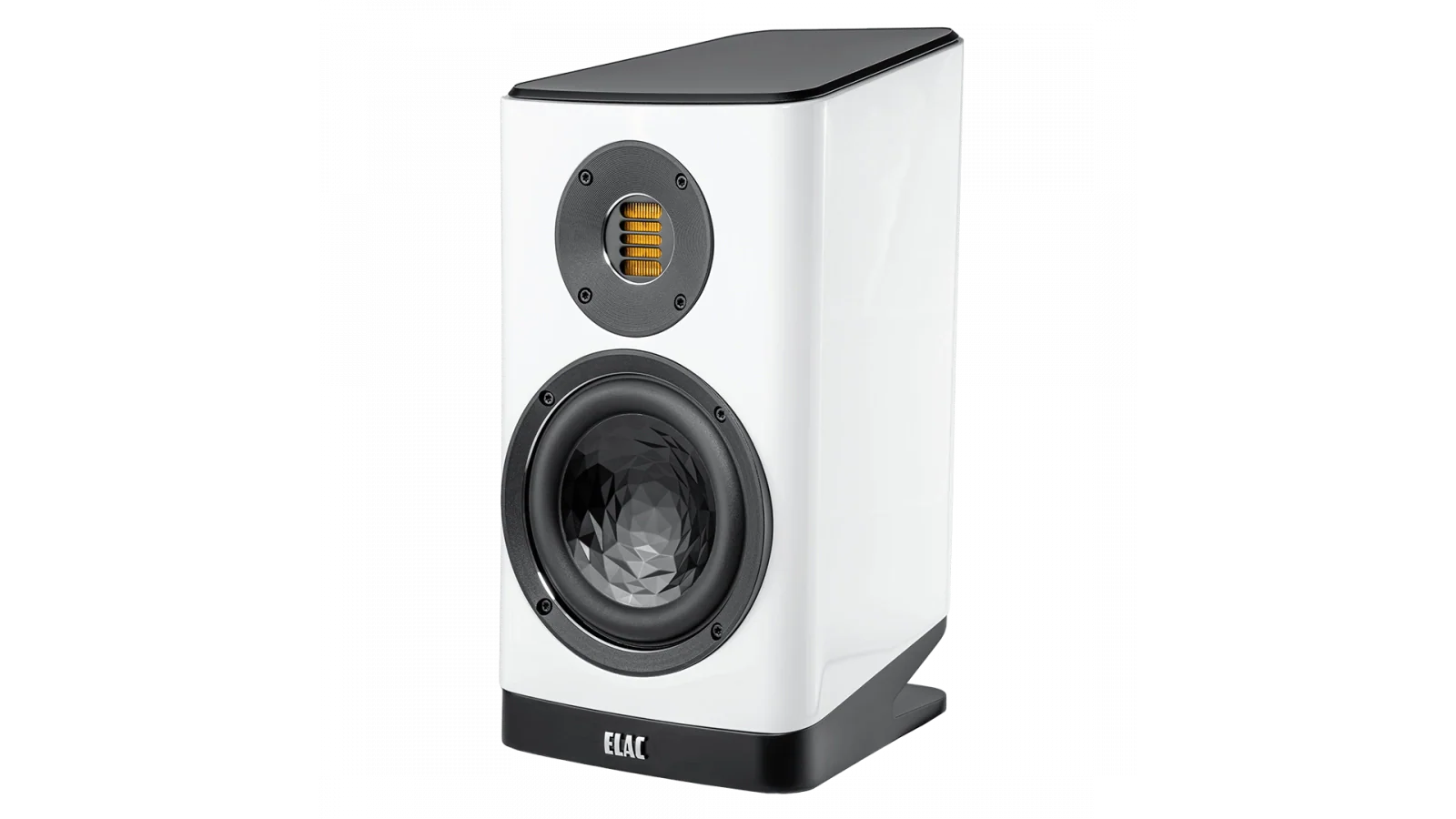 Elac Vela 6" 2-Way Bookshelf Speakers with JET 6 Tweeter - Gloss White ...